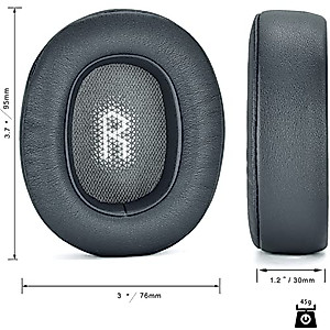 Everest-710 defean Ear Pads Replacement Ear Cushion Compatible with JBL Everest-710 Everest 710 Over-Ear Wireless Bluetooth Headphones, High-Density Noise Cancelling Foam, Added Thickness (Titanium)