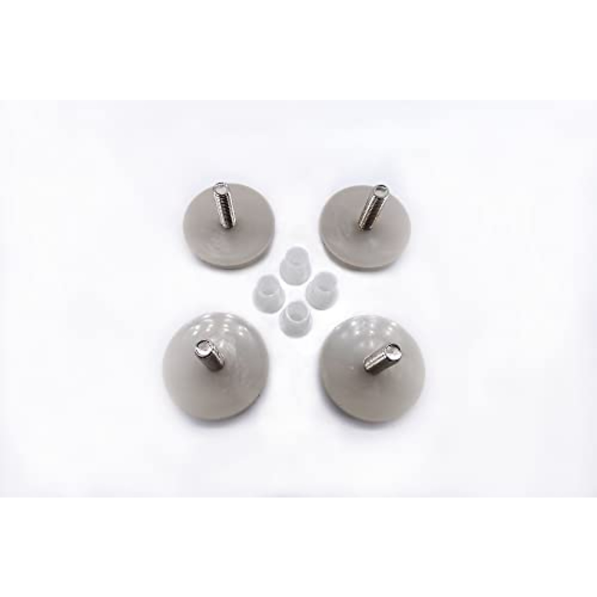 Shepherd Hardware 9908 1-Inch Felt Gard Threaded Stem Furniture Glides, 1/4-Inch Stem Diameter, 4 Count, Tan