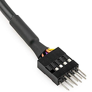 CRJ 9-Pin USB IDC Dupont Male Header to Single USB 2.0 Type A Male Cable