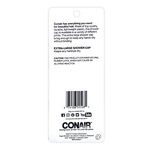 Conair Styling Essentials Bouffant Shower Cap Assorted Color 0.8 Oz, 1 Count