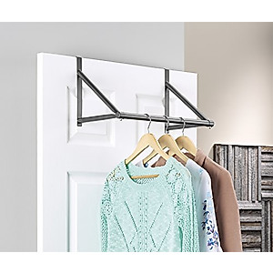 Whitmor Door Closet Rod, Gunmetal