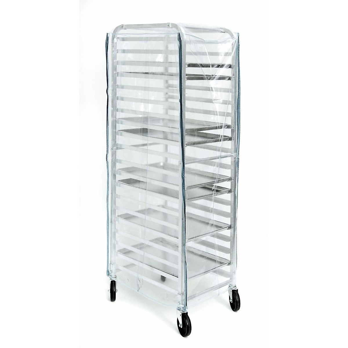 HUBERT Clear Pan Rack Cover - 28 1/2"L x 24 1/2"W x 60"H