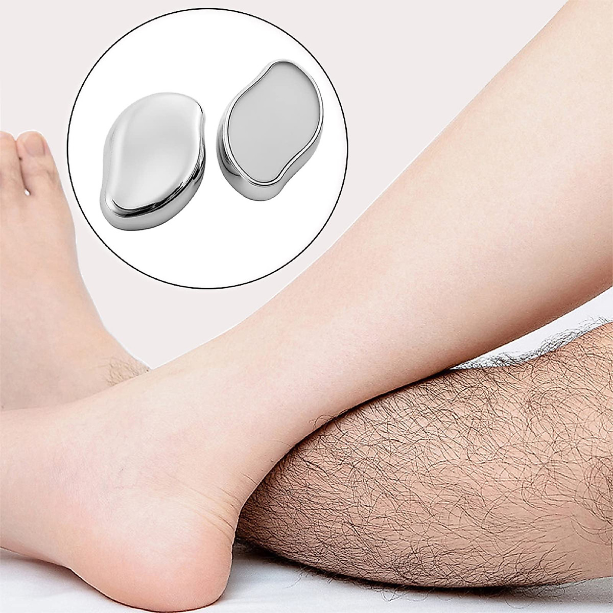 Bleam Crystal Hair Eraser, ANTAND Hair Remover 3rd Gen 2023 Magic Painless Exfoliator Hair Removal Stone Tool Device for Women Men Leg Arm Back, Eco-Friendly Reusable Hair Eraser for Soft Smooth Skin