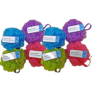 Aquasentials Mesh Pouf Bath Sponge (8 Pack)