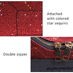 KUANG! Women Fashion Sequin Crossbody Bag Fun Gasoline Handbag Shoulder Bag for Women Messenger Tote Bags