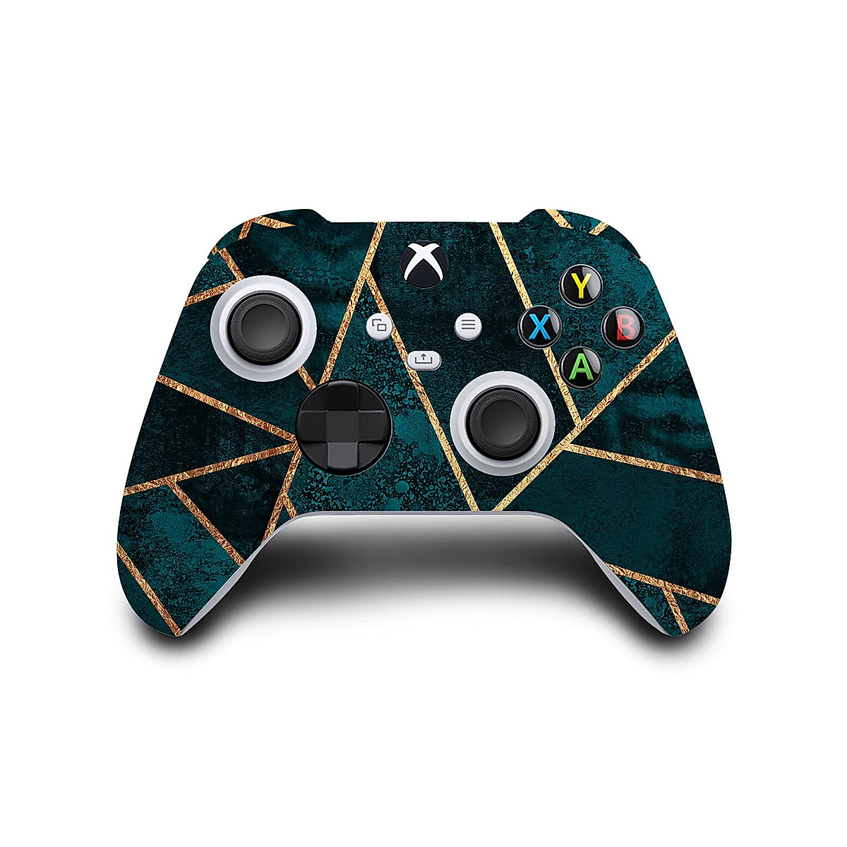 Head Case Designs Officially Licensed Elisabeth Fredriksson Deep Teal Stone Art Mix Matte Vinyl Sticker Gaming Skin Case Cover Compatible with Xbox Series S Console and Controller Bundle