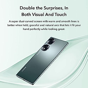 Honor 70 Dual-SIM 128GB ROM + 8GB RAM (GSM | CDMA) Factory Unlocked 5G Smartphone (Emerald Green) - International Version
