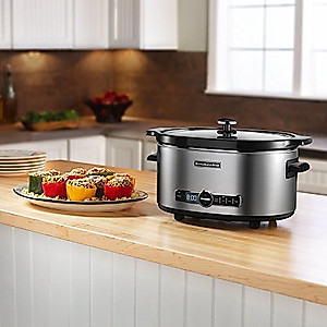 KitchenAid Refurbished 6-Quart Slow Cooker with Glass Lid | Stainless Steel (Renewed)