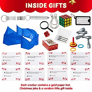 JOYIN 8 Pack Christmas Party Favor Non-Snap Christmas Party Table Favors with Holiday Party Favor Supplies for Kids and Adults, Christmas Parties, Dinners and Holidays