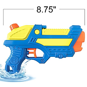Gamie Duck’em Down Shooting Game, Carnival Duck Pond Game with 1 Inflatable Pool, 2 Water Guns, and 20 Ducks, Backyard Games for Kids, Outdoor Summer Toys, and Carnival Theme Party Decorations