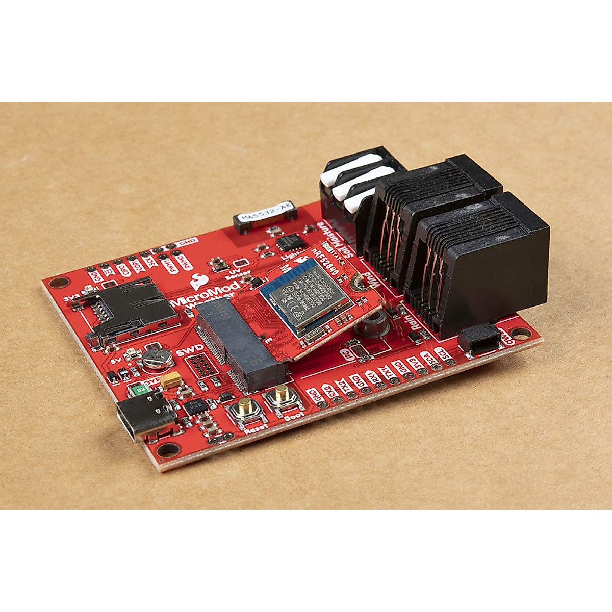 SparkFun MicroMod nRF52840 Processor - Modular Interface Ecosystem That Connects nRF52840 microcontroller/Processor Board to Various/Carrier Board peripherals