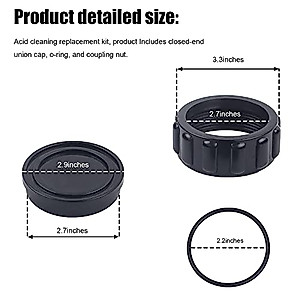 520670 IntelliChlor Acid Washing Kit, Compatible with Pentair InterlliChlor Salt Chlorinator Sanitizers Models (IC60, IC40, IC20, IC15), Made of Heavy Duty Plastic, Improving The Parts Lifespan by 70%