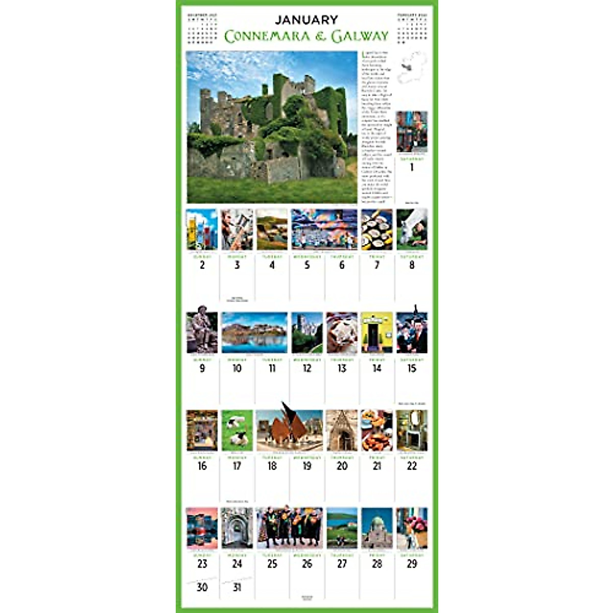 365 Days in Ireland Picture-A-Day Wall Calendar 2022: A Tour of Ireland by Photograph that Lasts a Year