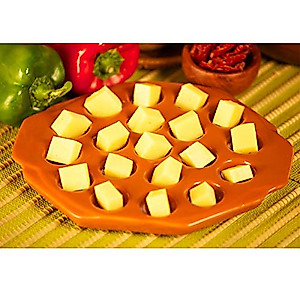 EZ-Melter Ceramic Microwave, Oven and Grill Safe Cheese Provoletera & Serving Platter