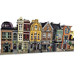 General Jim's Architecture Building Blocks Lighted Ice Cream Parlor 2605 Pieces with LED Light Set Included City Store Building Toy Set for Adults and Teens
