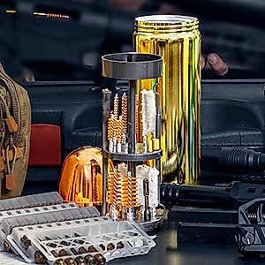 Wild Shot Deluxe Gun Cleaning Kit with Registered Trademarked Aluminum Bullet Shaped Storage Case, Cleaning Tools to Effectively Maintain Handguns, Shotguns and Rifles.