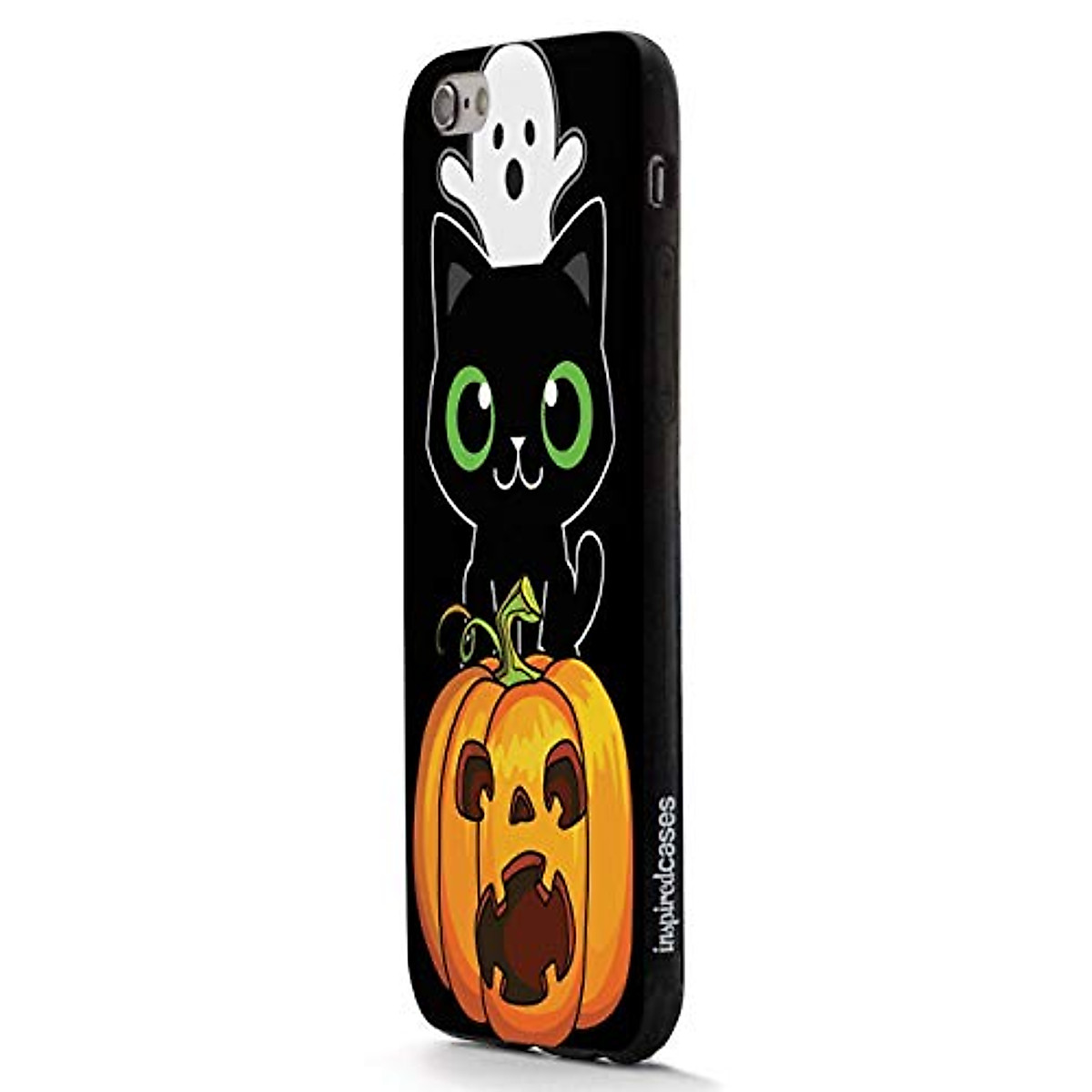 Inspired Cases - 3D Textured Galaxy Note 10 Plus Case - Rubber Bumper Cover - Protective Phone Case for Samsung Galaxy Note 10 Plus - Cute Halloween Trio - Black