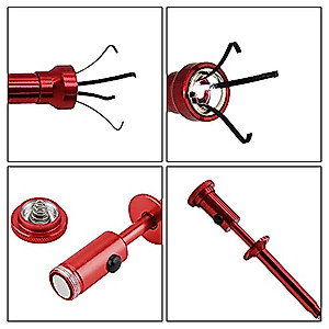 Magnetic Pickup Tool, Flexible Magnetic Pickup Tool With Led Lights, Flexible 4 Claws Magnetic Pickup Tool Kit, Led Magnetic Pickup Tool Set, Tools Gifts for Women Men Dad Husband Wife, Cool Gadgets