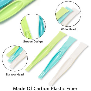 6 PCS Plastic Scraper Tool, Cleaning Scraper Tool Kitchen Perfect for Removing Stickers and Labels, Opener, Multipurpose Stiff Scraper Cleaning Gum Scraper Tool