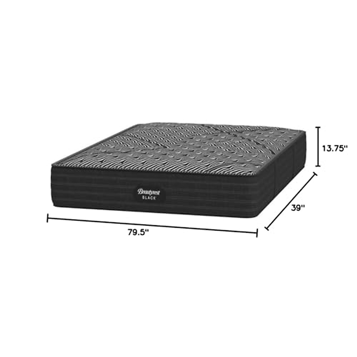Beautyrest Black L-Class 13.75” Firm Twin XL Mattress, Cooling Technology, Supportive, CertiPUR-US, 100-Night Sleep Trial, 10-Year Limited Warranty