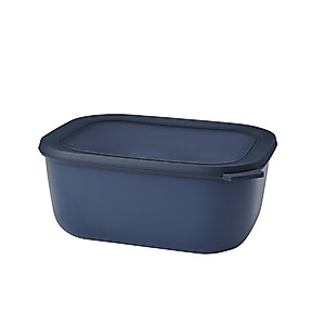 Mepal Cirqula Multi Bowl Rectangular 3000 ml Nordic Denim-Food Storage Box-Stackable-Dishwasher Safe
