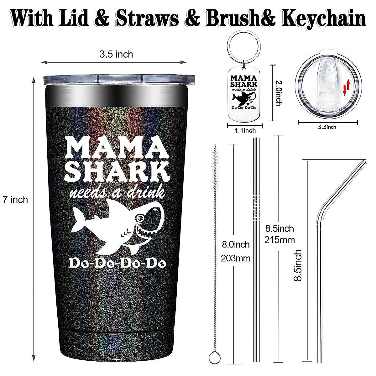 Fufendio Mothers Day Gifts for Mom from Daughter - Funny Best Mom Birthday Gifts from Son, Kids - Tumbler Mug Cup