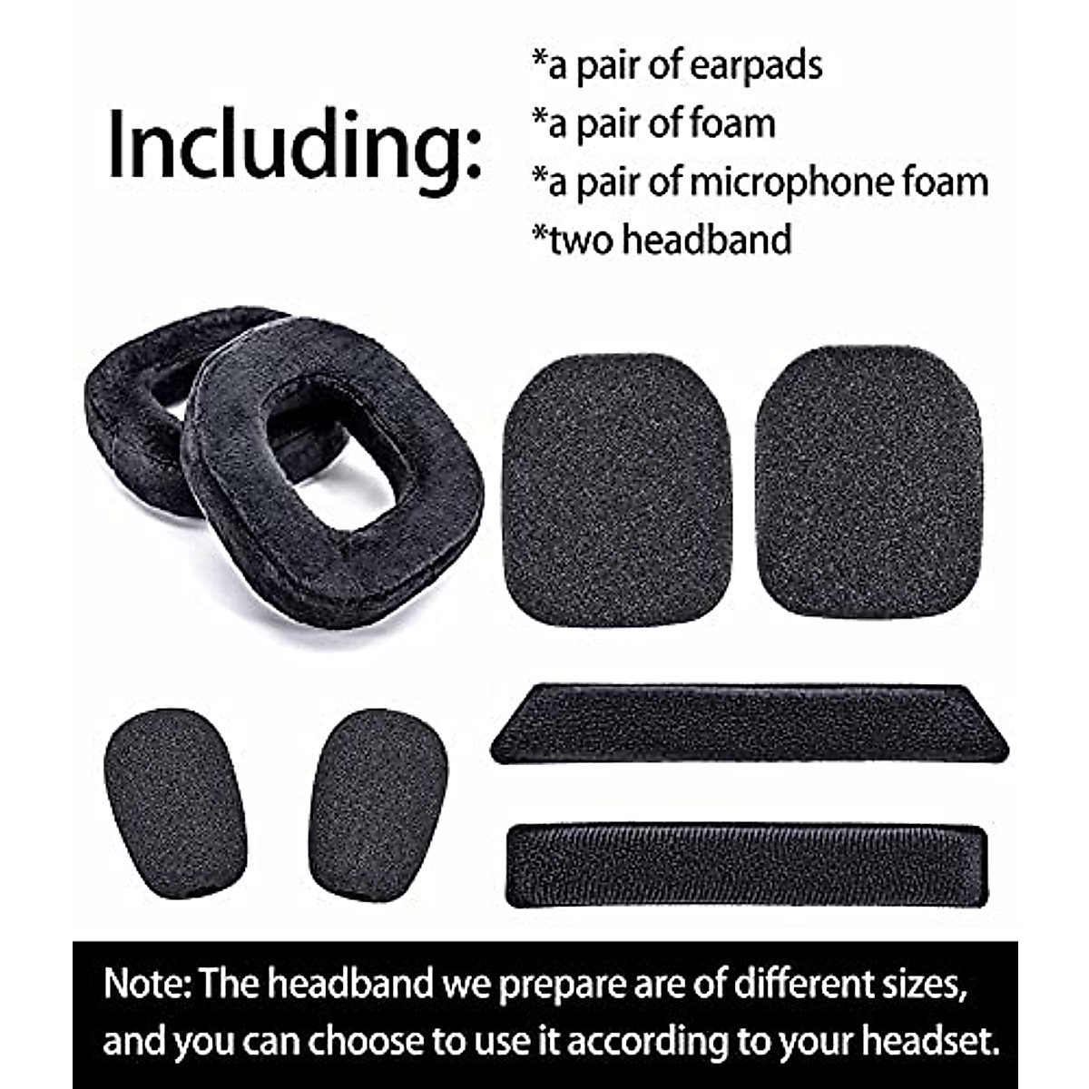Velour Replacement Ear Pads for Astro A40 A50 GEN1 GEN2 Gaming Headset (Not Compatible with A40TR, A50 GEN3, A50 GEN4)