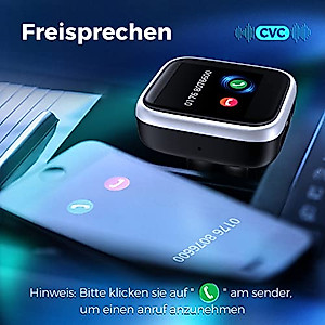 Bluetooth 5.0 FM Transmitter for Car, [High-End Full Touch Screen] [1.54'' Large Color Display] [PD 20W + QC 3.0] Bluetooth Car Adapter, Radio Music Adapter Charger, Supports Hands-Free Calling