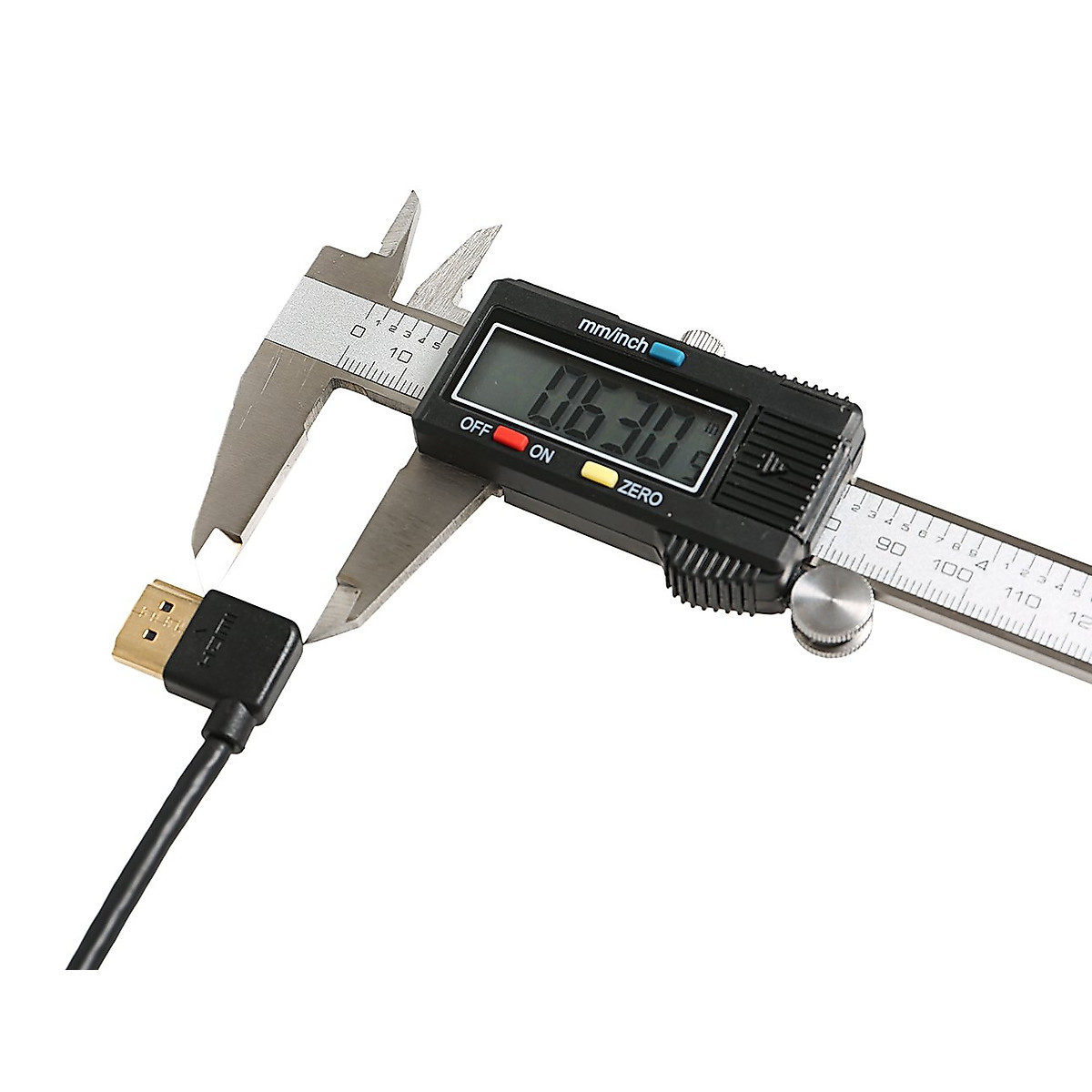 A to A HDMI Cable, Ysimda Ultra Slim Flexible Series One Port Saver 90 Degree Right- Angle A to A HDMI 2.0 High-Speed Cable, 6ft, Golded Connecter, 18G, Supports Ethernet, 3D, 4K and Audio Return