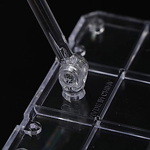 YUANYUAN 1 Pcs Assembly Action Figure and Doll Stand Action Figure Display Holder Base Doll Model Support Stand Compatible with HG RG SD SHF Gundam 1/144 Toy