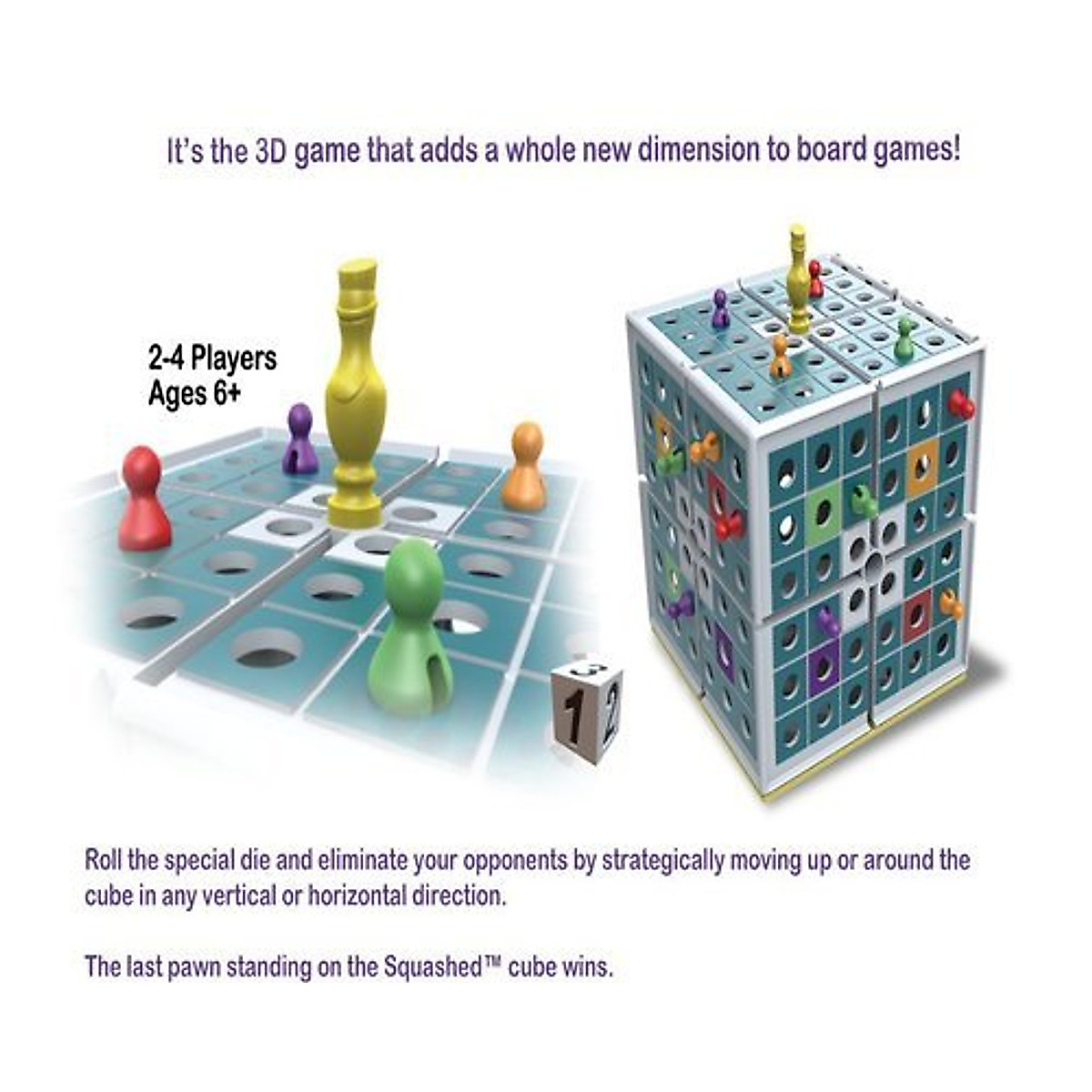 Squashed 3D Strategy Board Game