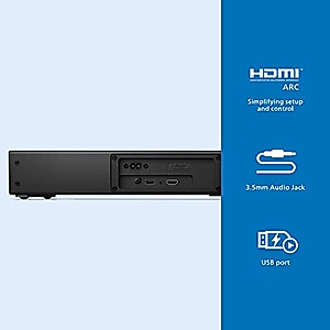 Philips B5706 2.1-Channel Soundbar with Built-in Subwoofer, Stadium EQ Mode