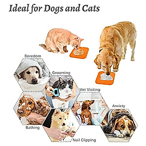 MateeyLife Large Lick Mat for Dogs & Cats with Suction Cups, Lick matts for Large Dogs Anxiety Relief, Cat Peanut Butter Lick Pad, Dog Enrichment Toys for Boredom Reducer, Dog Treat Mat for Bathing