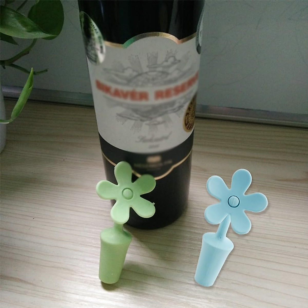12 PACK Wine Stopper Silicone Bottle Reusable Sunflower Shape Bottle Stopper for Wedding Party Gift