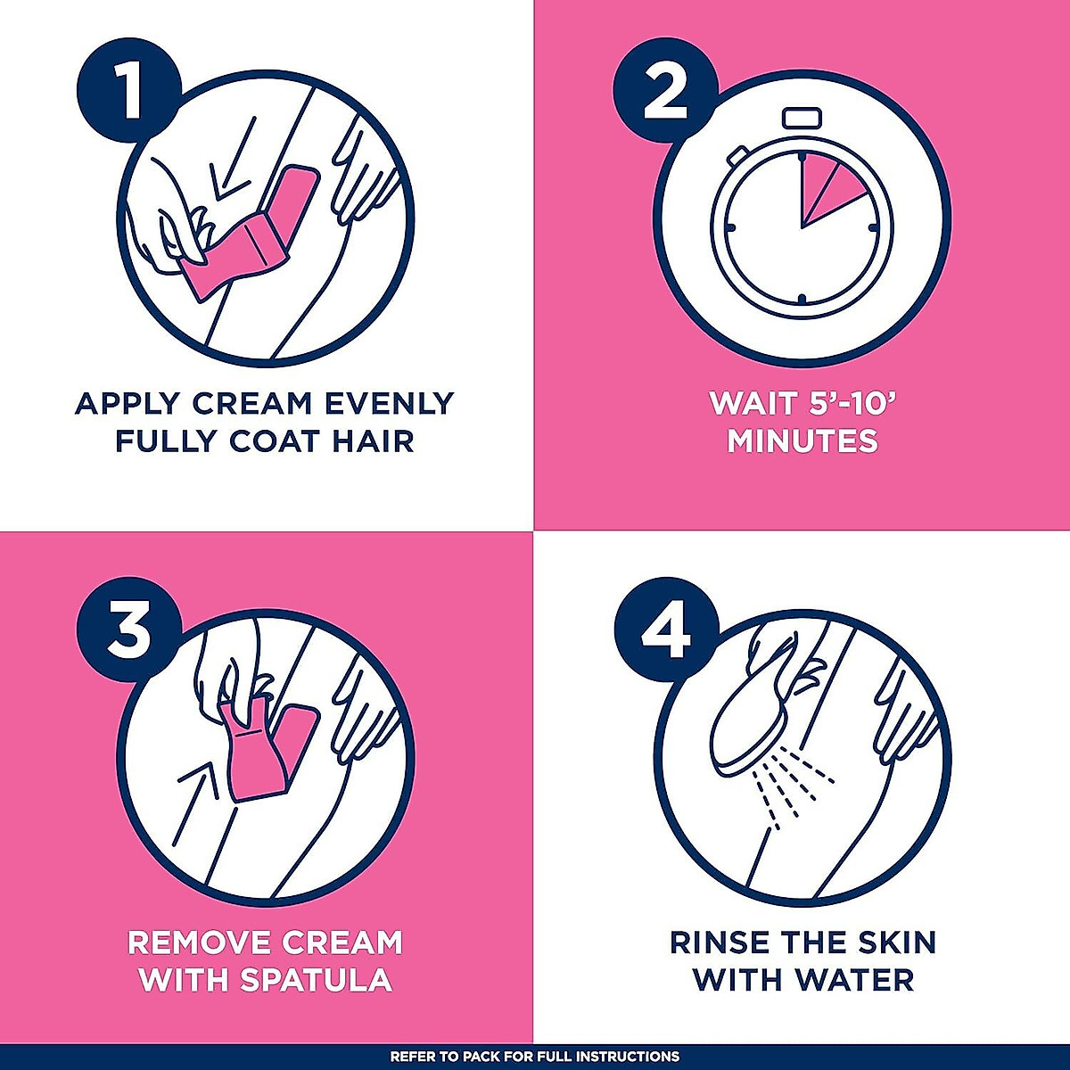 Fast Acting Gel Cream Hair Remover Veet Hair Remover Women 6.78 oz (Pack of 3)