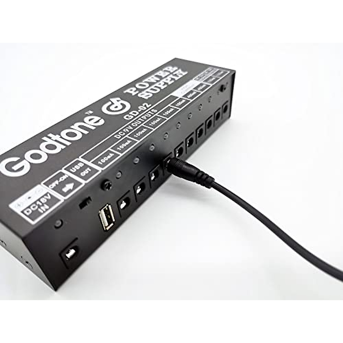 Godtone Guitar Effect Pedal Power Supply DC Cable 5.5 x 2.1mm Power Lead/Cord(24 inch, 8 Pack), Male to Male Connector Plug Wire Adapter