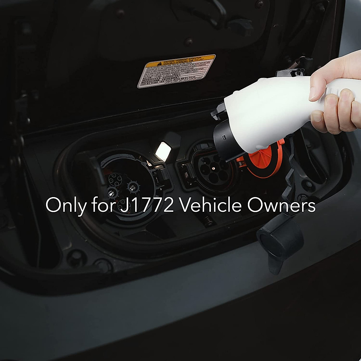 Lectron Electric Vehicle Charger 16 Amp - Level 1 EV Charger (110V) with 21ft Extension Cord & Nema 5-15 Plug Compatible with All J1772 EVs