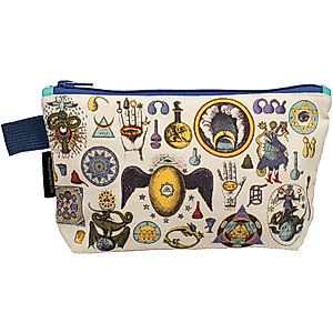 The Unemployed Philosophers Alchemy Bag - 9" Canvas Zipper Alchemist Themed Pouch for Pencils, Tools, Cosmetics, Toiletries and More