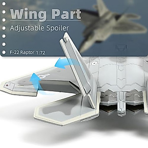 NUOTIE Classic USA F22 Raptor Fighter Attack Pre-Build Model 1:72 Aircraft Alloy Diecast Airplane Military Display Model Aircraft for Collection or Gift (FF 27th FS)