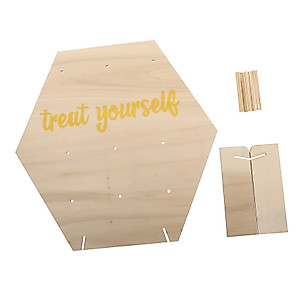 Didiseaon DIY Donut Display 2 Sets Wooden Donut Stand Buffet Desk Baby Donut Holder