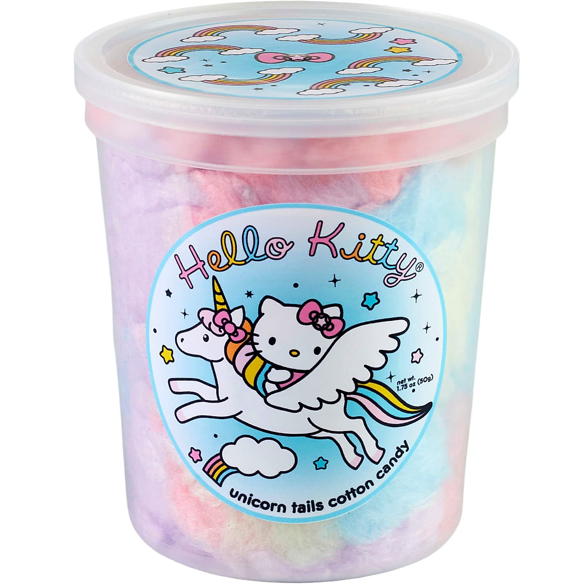 Hello Kitty Cotton Candy (Gift Set of 3) Sour Rainbow, Unicorn, Mermaid Fluff - Unique ideas for Holidays, Birthdays, Gag Gifts, Party Favors…