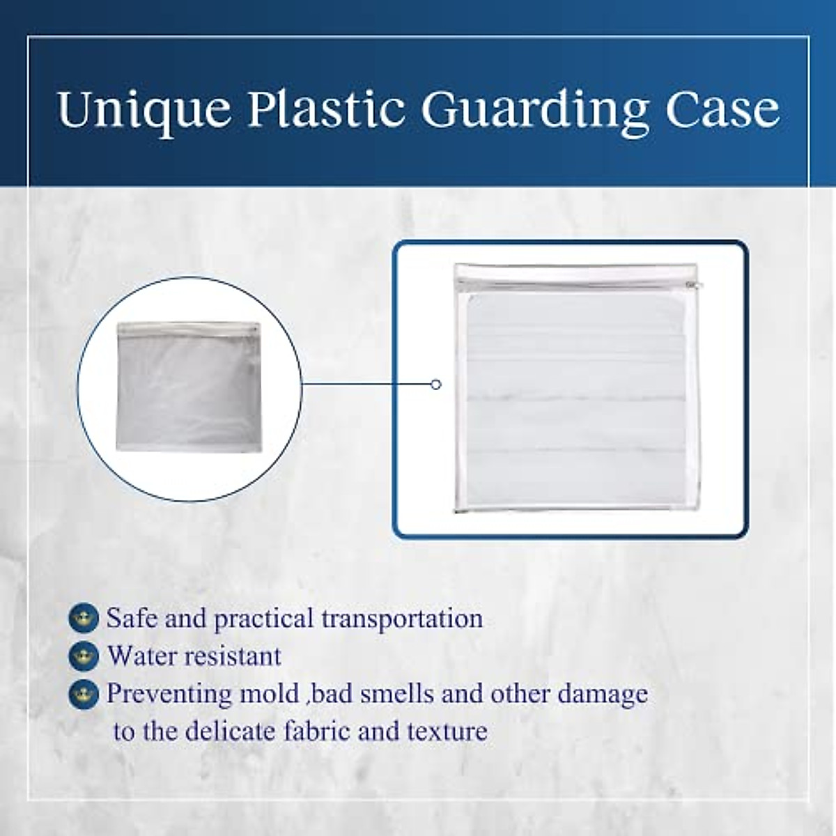 Ateret Judaica Traditional Tallit Prayer Shawl from Israel, supervised kosher, with Bracha on The Neck. with Matching Fabric Cover & Free Clear Plastic Cover