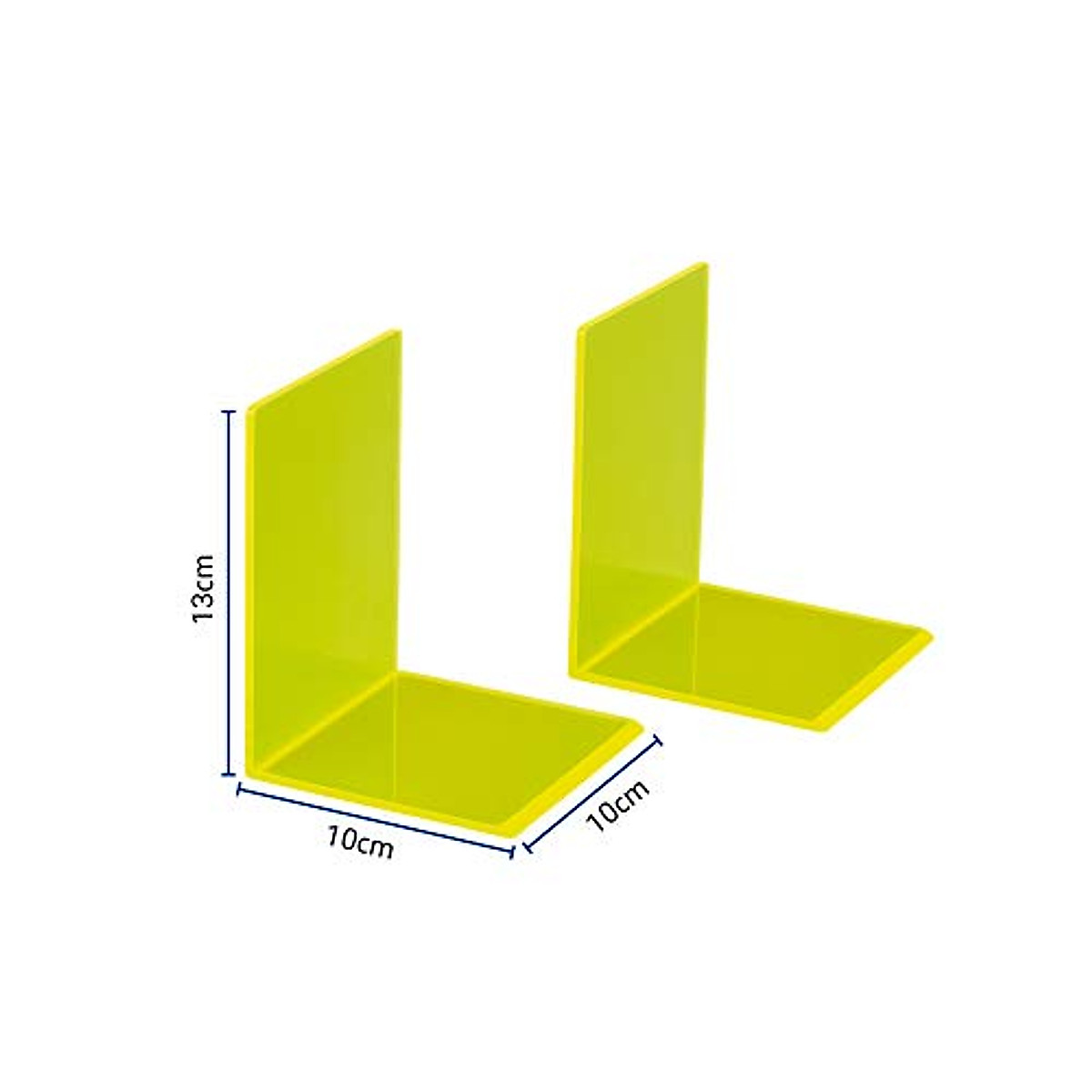 Maul Pack of 2 Premium Acrylic Bookends 10 x 10 x 13 cm Neon Yellow