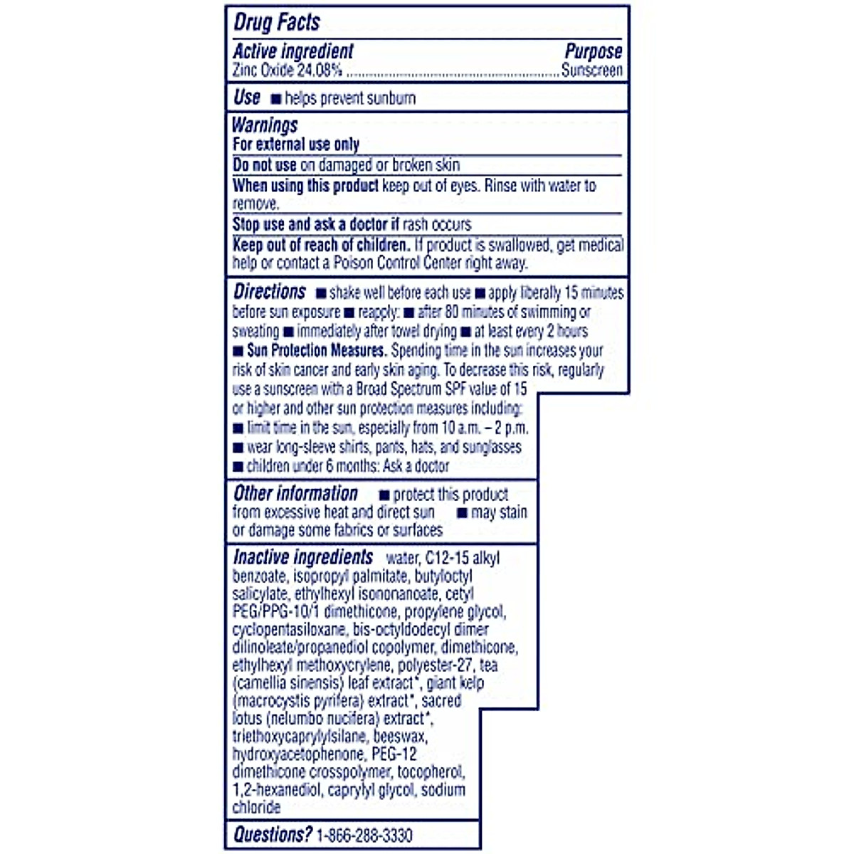 Coppertone Pure and Simple Sunscreen Lotion, SPF 50 Broad Spectrum Sunscreen with Zinc Oxide, 6 Oz, Pack of 2