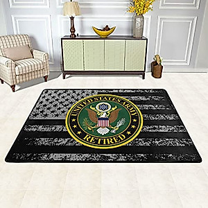 Army Retired Area Rug Living Room Bedroom Kitchen Sofa Bedside Carpet Floor Mats 36"X24"