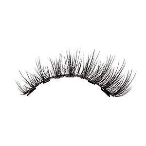 KISS Magnetic Lashes, Crowd Pleaser, 1 Pair of Synthetic False Eyelashes With 5 Double Strength Magnets, Wind Resistant, Dermatologist Tested Fake Lashes Last Up To 16 Hours, Reusable Up To 15 Times