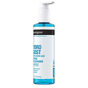 Neutrogena Hydro Boost Soothing Milk Facial Cleanser with Hyaluronic Acid, Hydrating Face Wash Gently Lifts Dirt & Oil Leaving Soft Soothed Skin, Hypoallergenic, Fragrance-Free, 7.8 Fl. Oz
