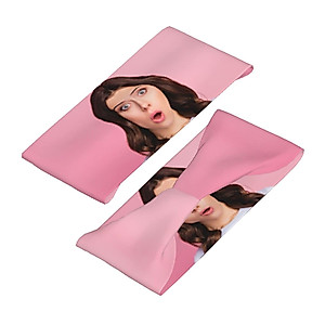 Custom Sport Headbands for Men & Women,Personalized Sweatband,Add Your Image or Text Design Stretchy Moisture Wicking Hairband for Gym, Running, Cycling, Yoga, Basketball, Football