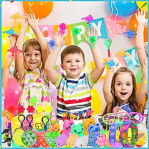 ZJLL 120 Pcs Party Favors for Kids, Fidget Toys Pack, Goodie Bags Treasure Box For Classroom Rewards, Carnival Prizes, Pinata Filler Stuffers Toys, Birthday Gift Toys for Kids 4-8, 8-12