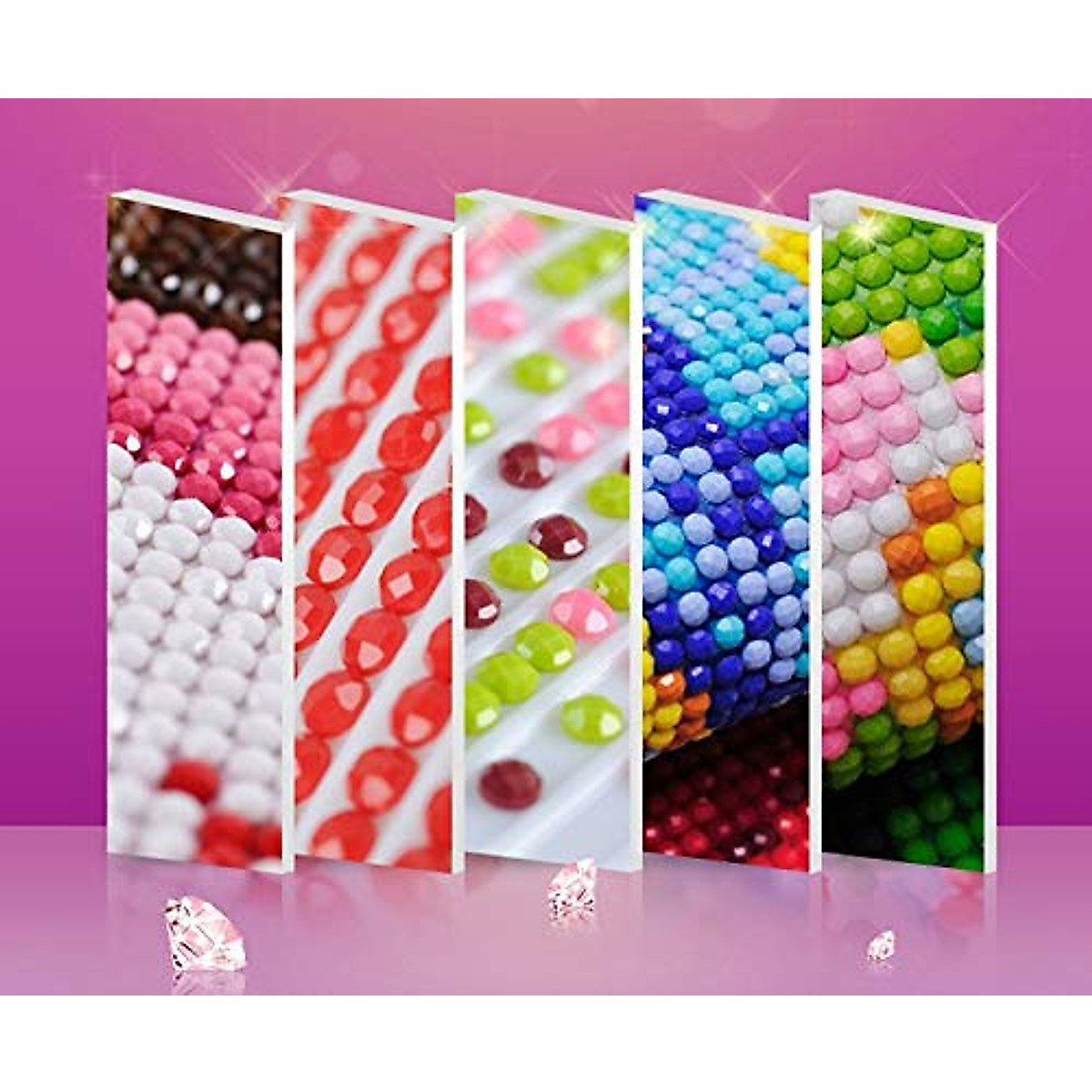 JOINAP Diamond Painting Kits for Adults Full Drill 5D Diamond Art Kit for Home Wall Decor, 12x16 inch (4 Pack)